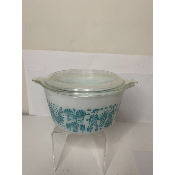 Pyrex | Dining | Vintage Pyrex Amish Butterprint Quart Casserole Bowl ...